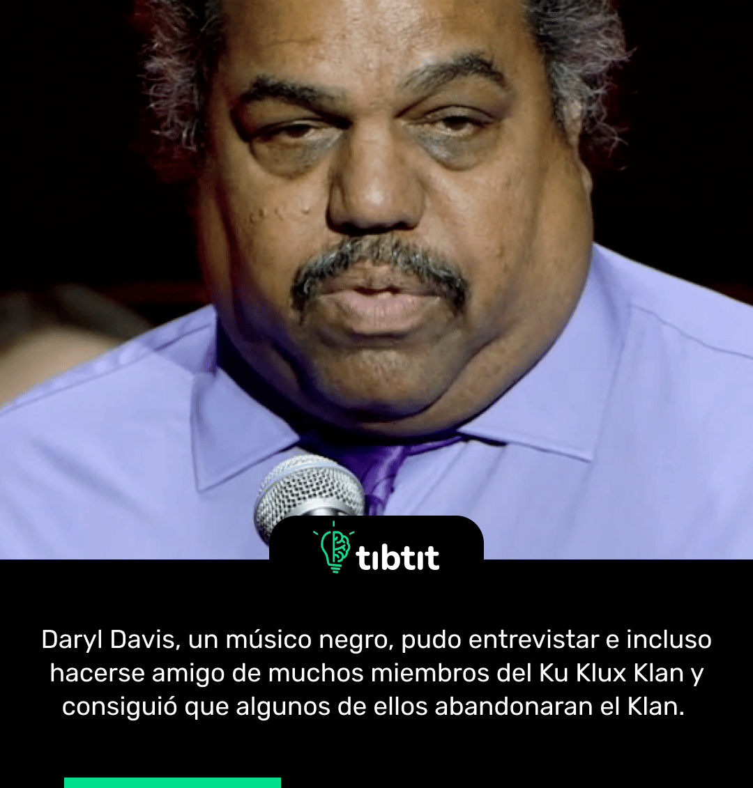 Sabías que… Daryl Davis, un músico negro, pudo entrevistar ...