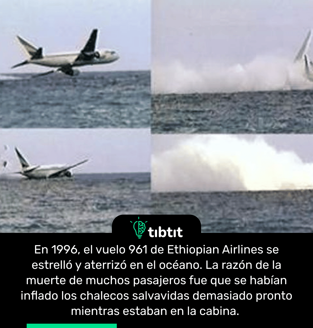 Sabías que… En 1996, el vuelo 961 de Ethiopian Airlines | Curiosidades & Datos curiosos | Los ...