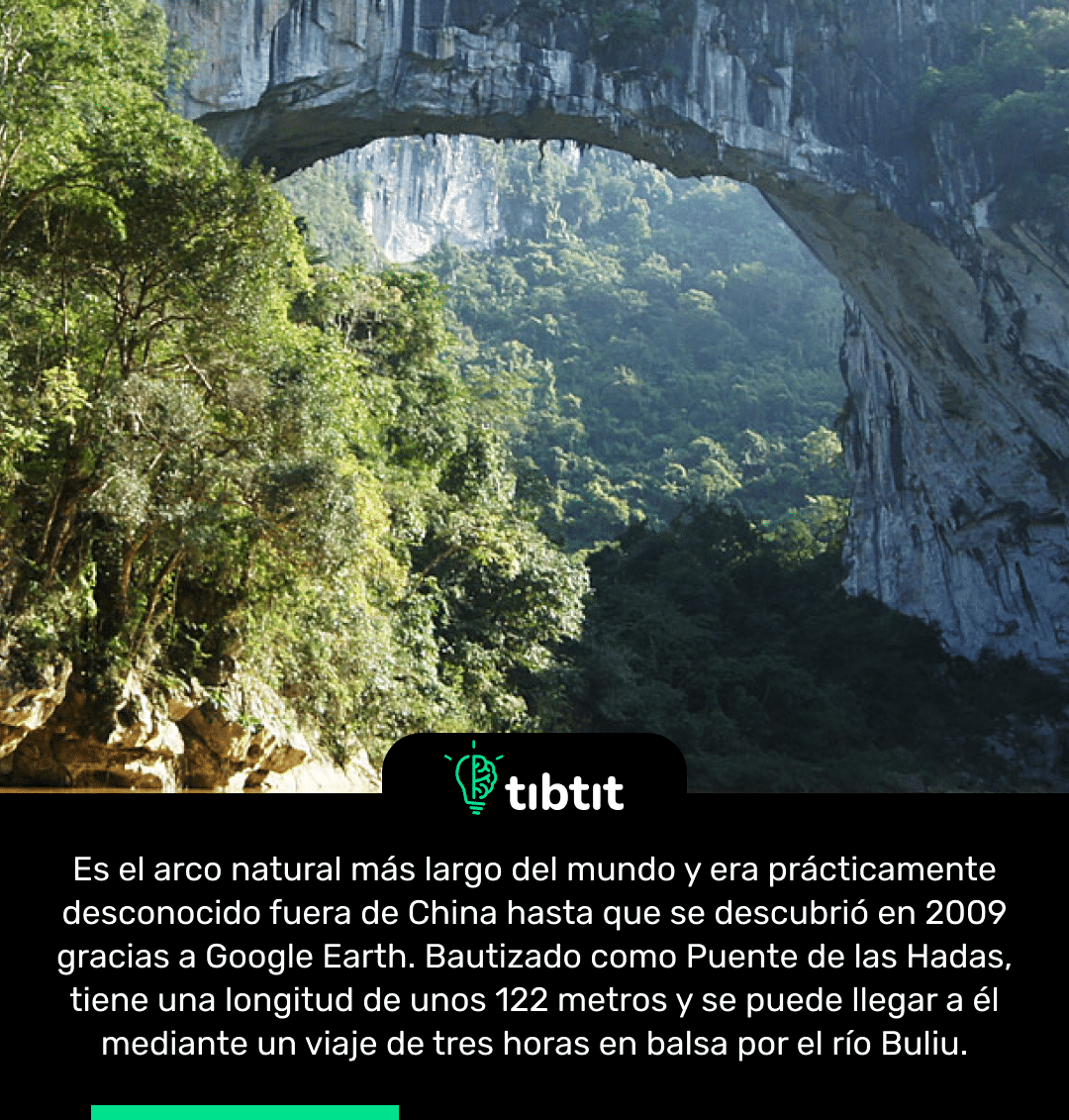 Sabías que… Es el arco natural más largo del mundo | Curiosidades ...