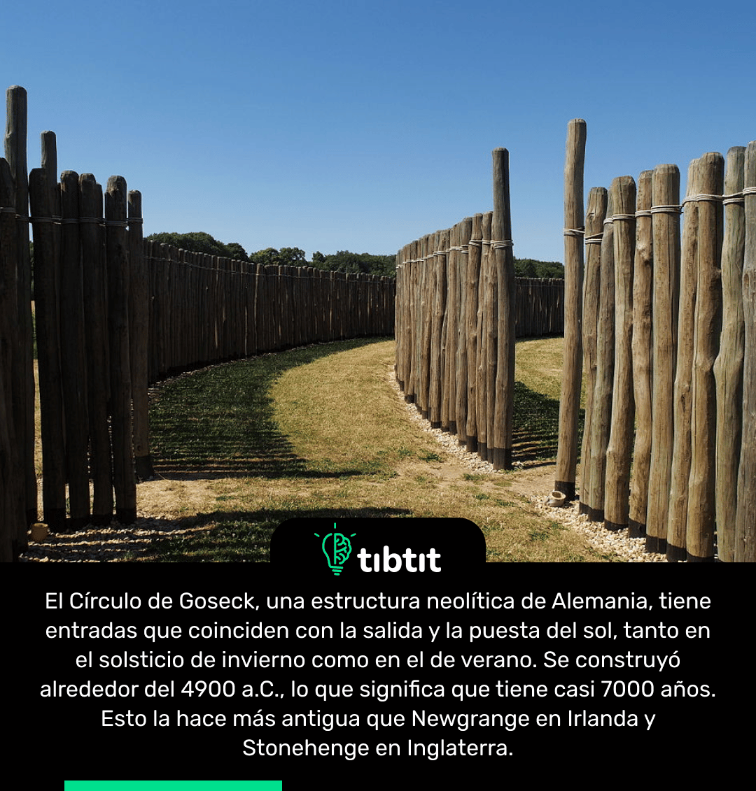 Sabías que… El Círculo de Goseck se construyó alrededor del 4900 a.C ...