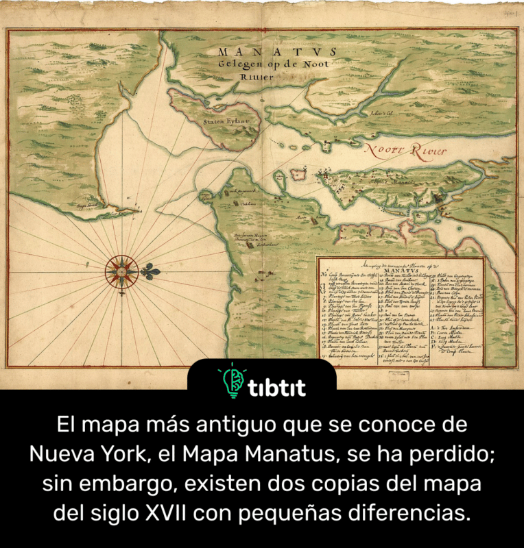 Sabías que… el mapa mas antiguo de nueva york | Curiosidades & Datos ...