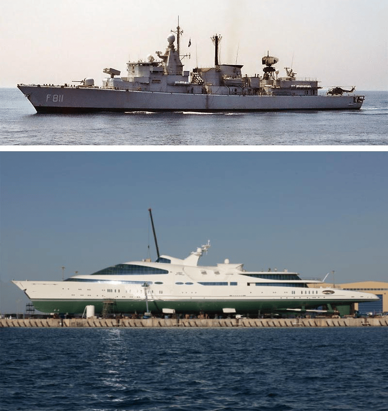 Construido originalmente como HNLMS Piet Hein, el buque de guerra se ...