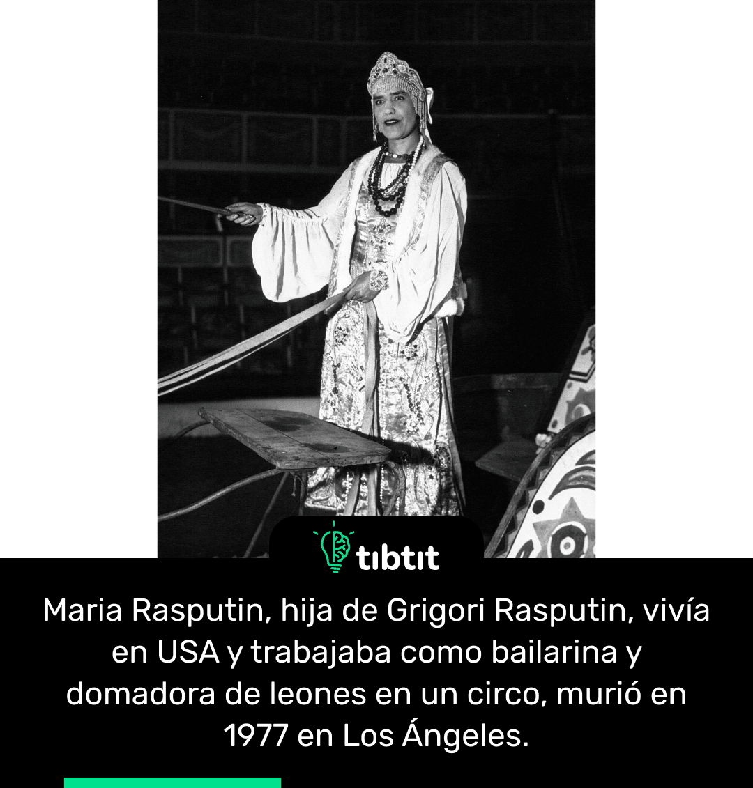 Sabías que… Maria Rasputin | Curiosidades & Datos curiosos | Los datos ...