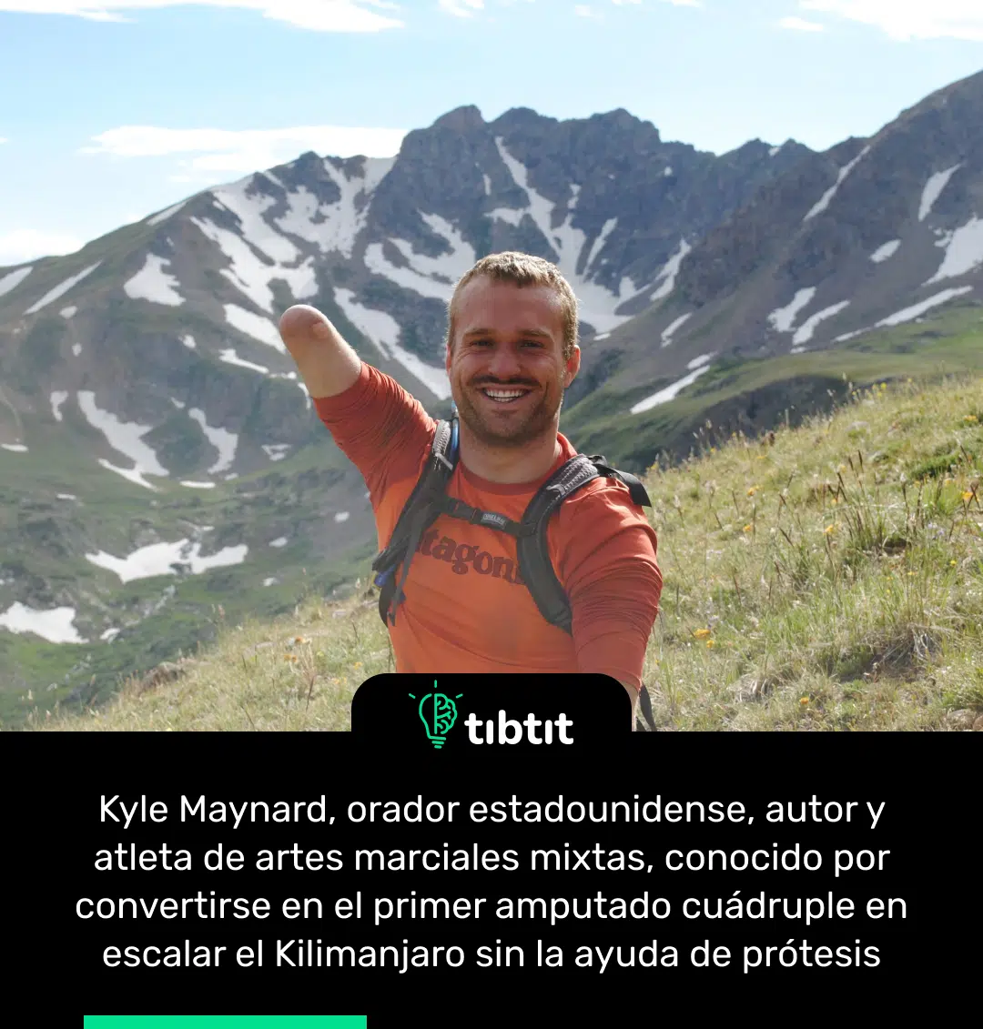 Sabías que… Kyle Maynard, el primer amputado cuádruple en escalar el Kilimanjaro | Curiosidades ...