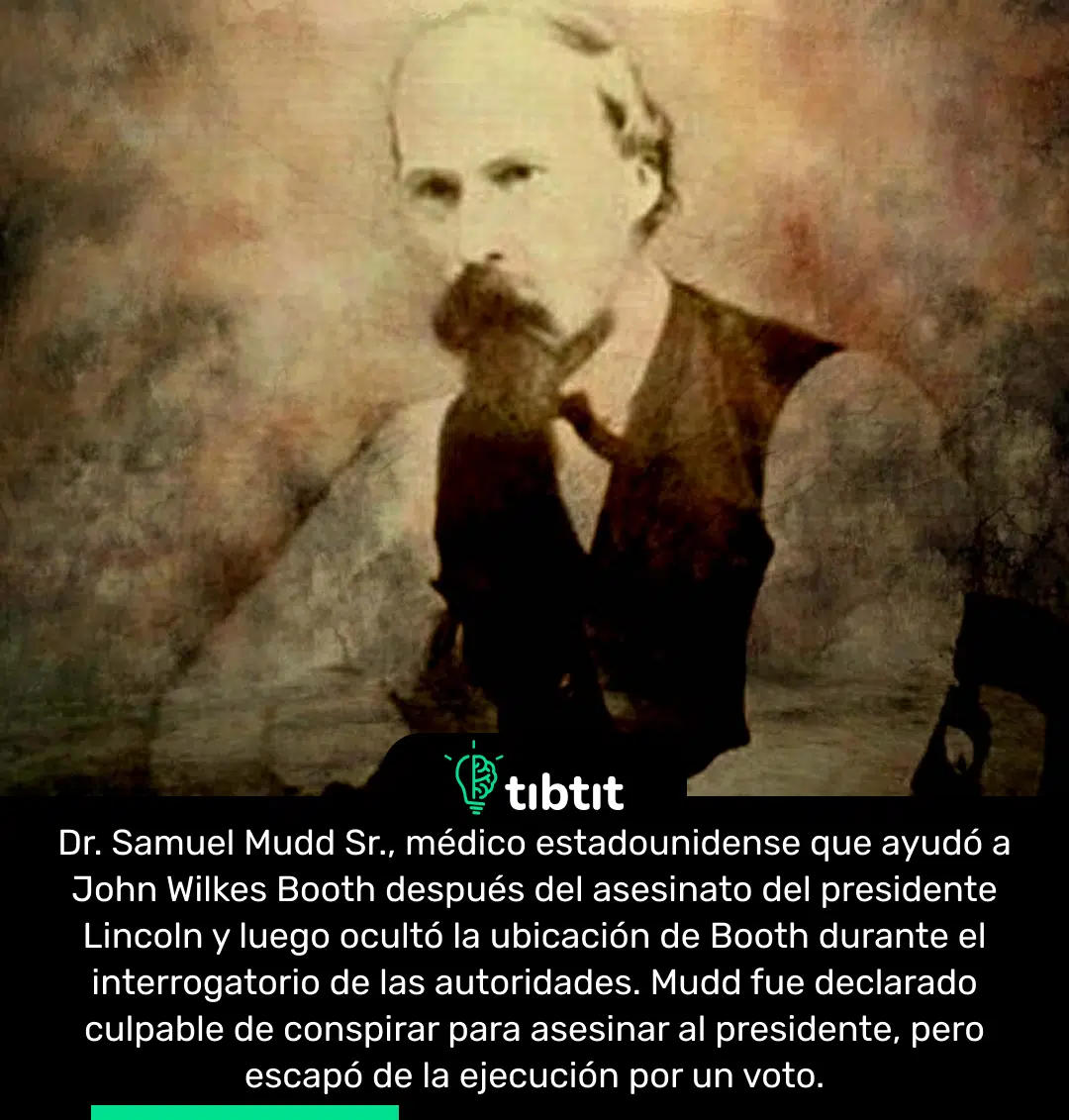 Sabías que… Samuel Mudd | Curiosidades & Datos curiosos | Los datos y ...