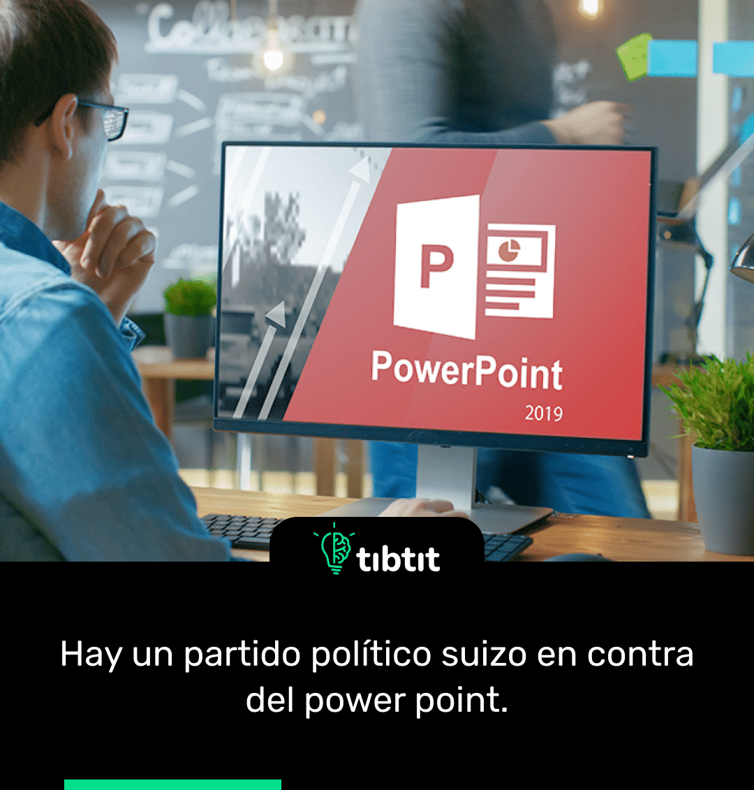 Sabías que… Hay un partido político suizo en contra del power point ...